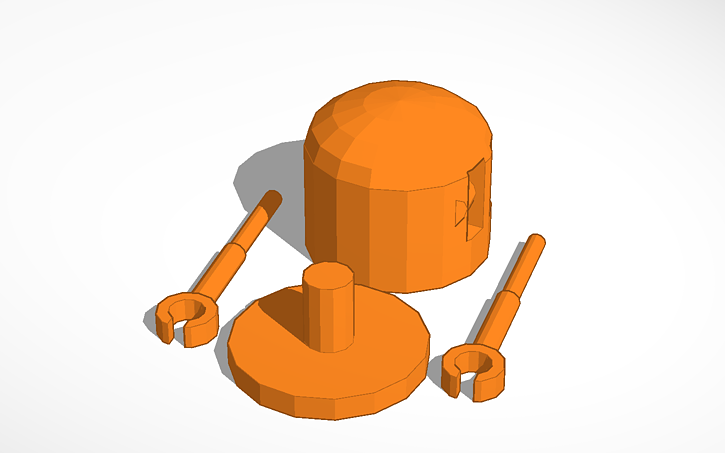 3D design Turret -8mm diameter - Tinkercad
