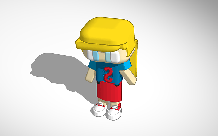 3D design of super girl | Tinkercad