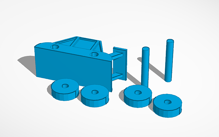 3D design 3d printable car - Tinkercad