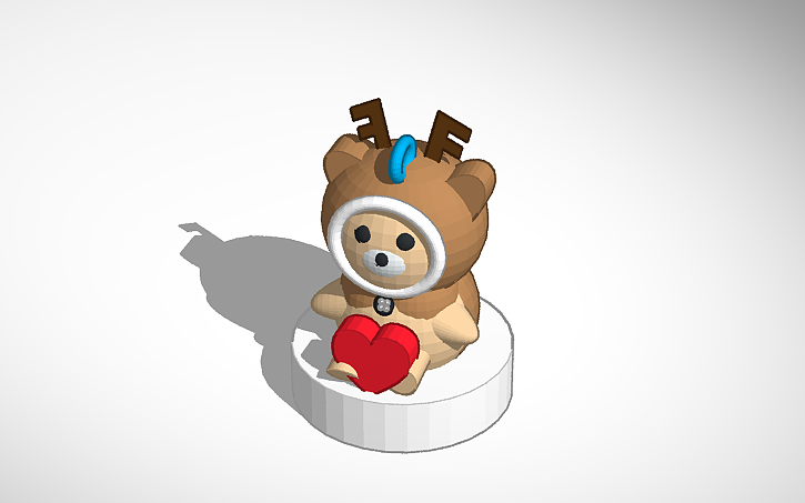 3D design Copy of Kawaii Reindeer teddy - Tinkercad