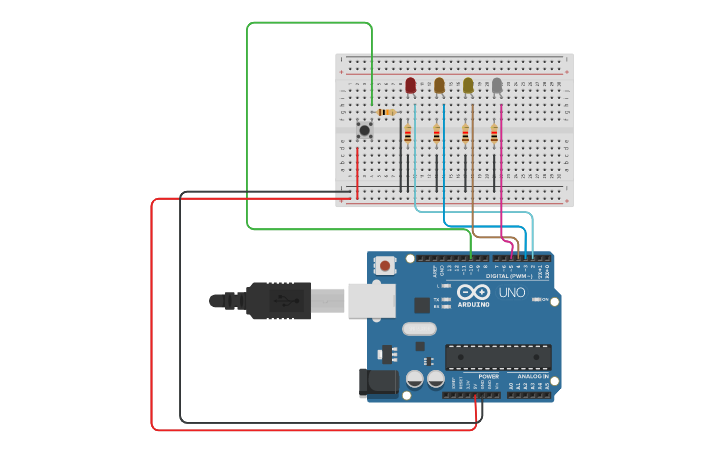 Circuit design Ejercicio arduino Roberto | Tinkercad