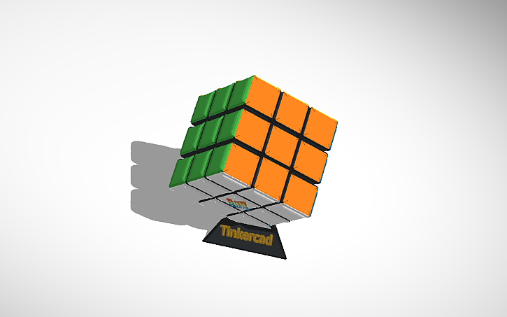 3D design Tinkercad Rubik's cube - Tinkercad