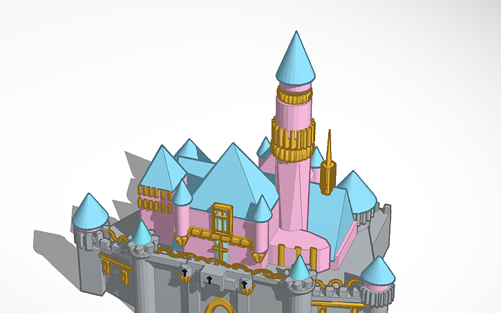 3D design Disneyland Castle - Tinkercad