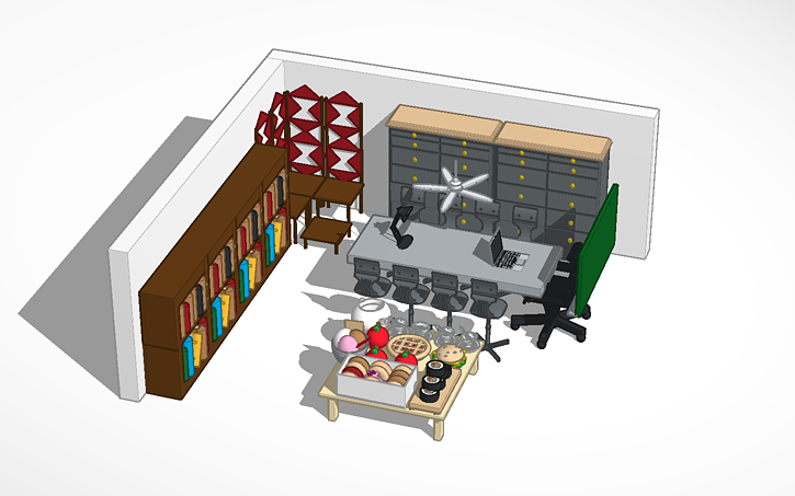 3D design Modern Office - Tinkercad
