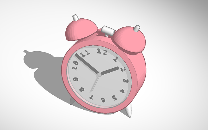 3d Design Alarm Clock Tinkercad