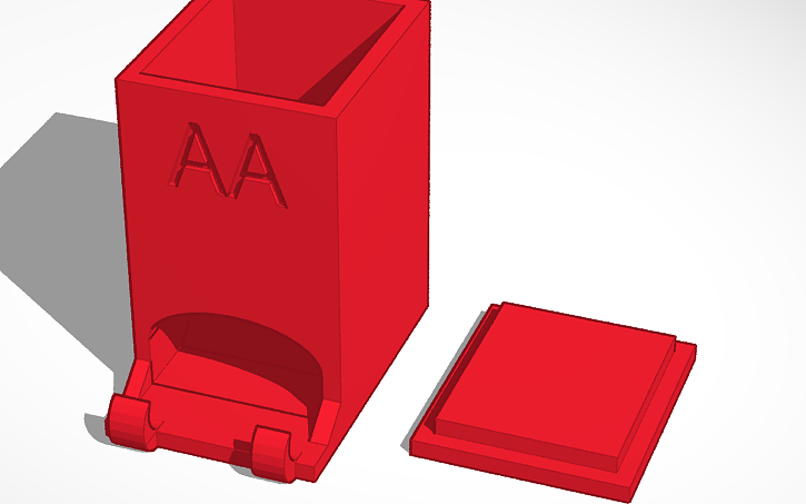 3d Design Aa Battery Dispenser Cap Tinkercad