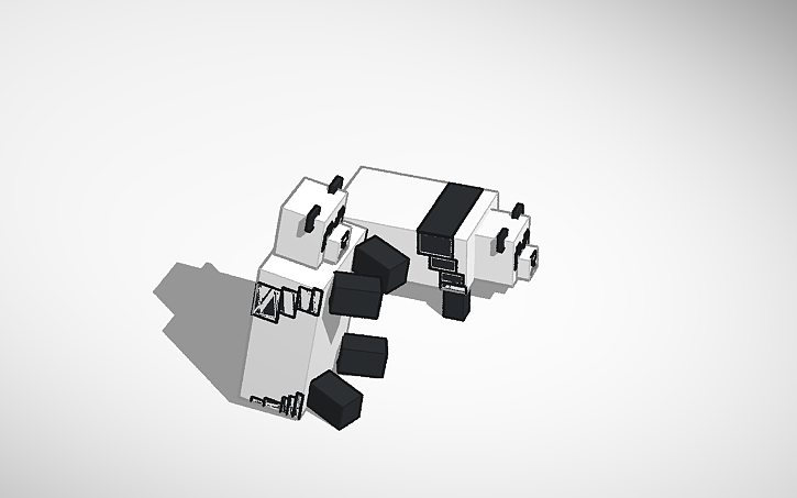 3D design Minecraft Panda - Tinkercad
