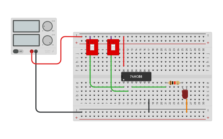 Circuit design Câblage R1 | Tinkercad