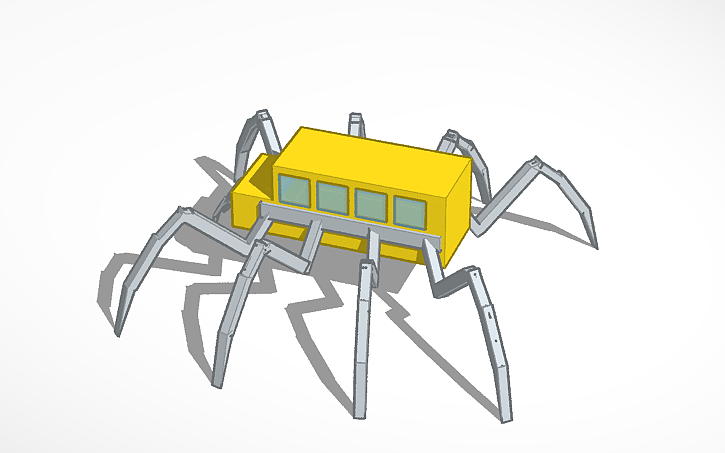 3D design spider bus | Tinkercad