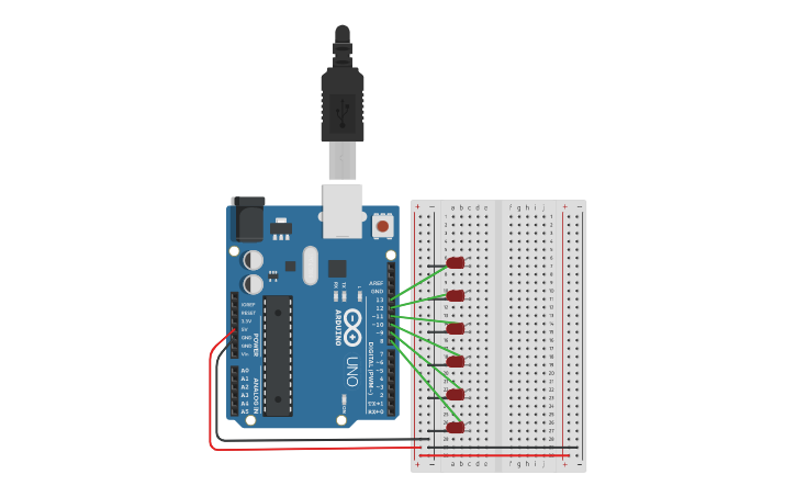 Circuit design Arduino #1 | Tinkercad
