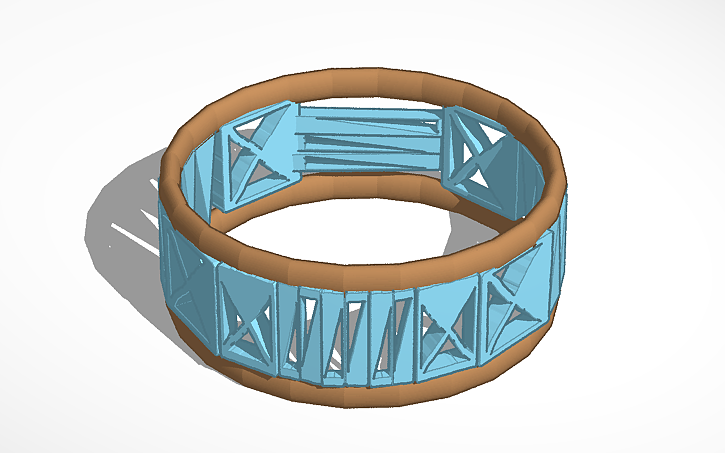 3d Design Triangle Ring Tinkercad