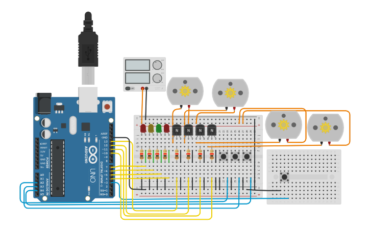 Circuit design Vending Machine - Tinkercad