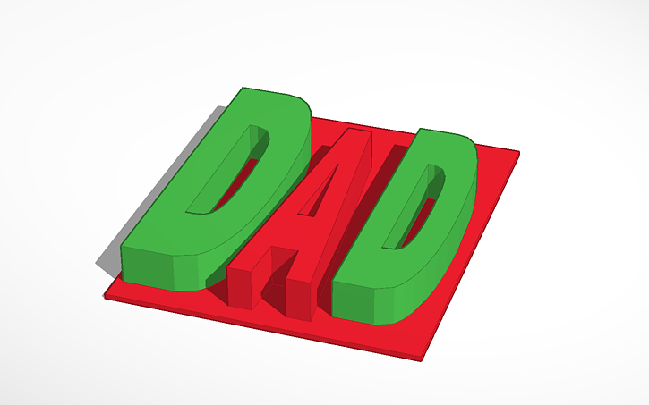 3D design dad - Tinkercad