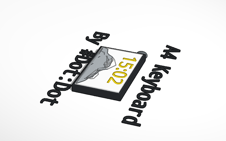 3D design A4 Keyboard by #dot:dot - Tinkercad