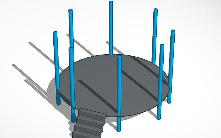 3D design trampolin - Tinkercad