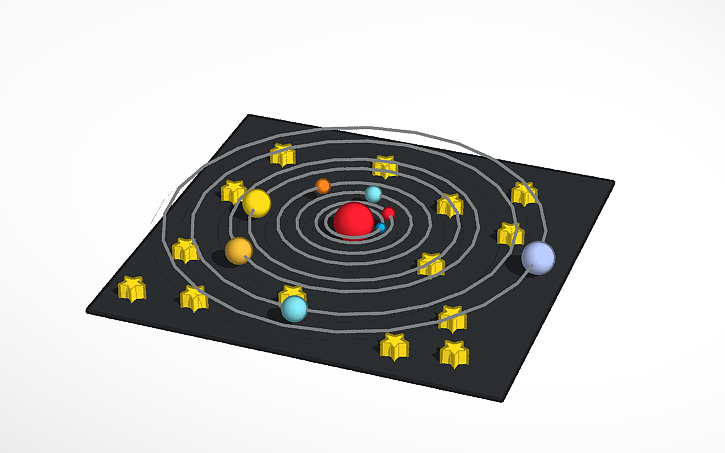 3D design Tinkercad Solar System - Tinkercad