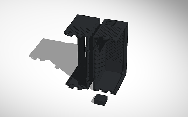 3D design eGPU Case: GTX 670 DirectCU Mini: split - Tinkercad