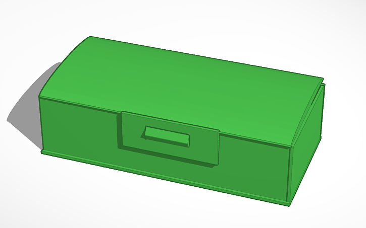 3D design 3-D Print Idea Pencil Box - Tinkercad