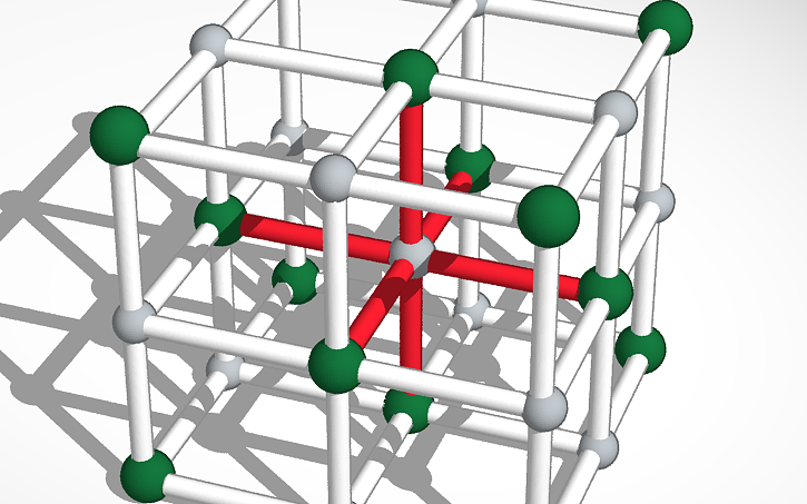 3D design Model NaCl | Tinkercad