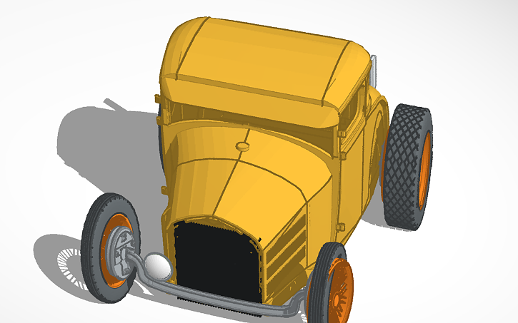 3D design HOT ROD - Tinkercad