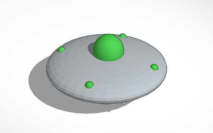 3D design Alien Ship - Tinkercad