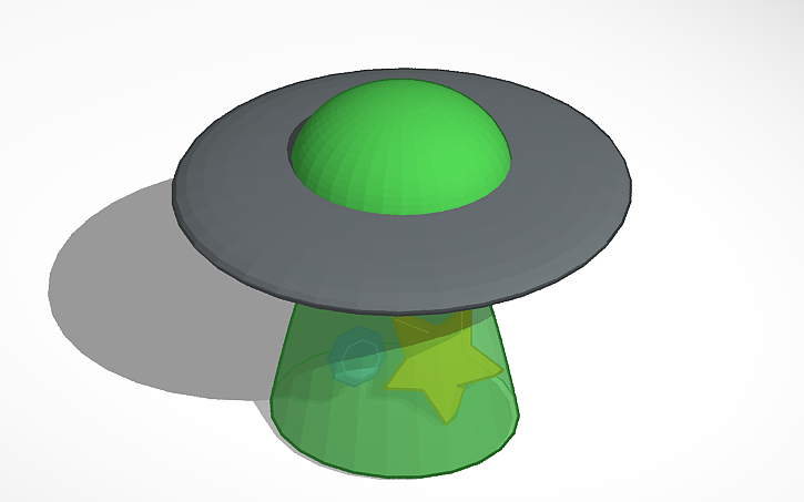 3D design Alien invasion - Tinkercad