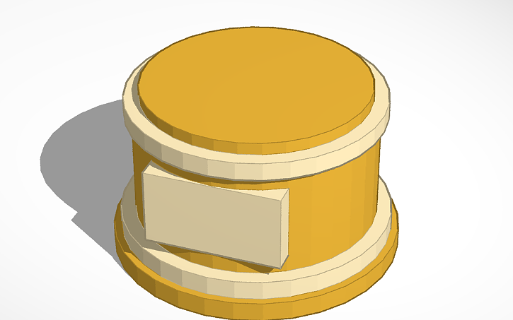 3D design Trophy Base - Tinkercad