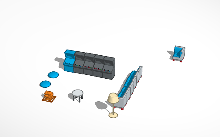 3D design Arcade/Lounge | Tinkercad