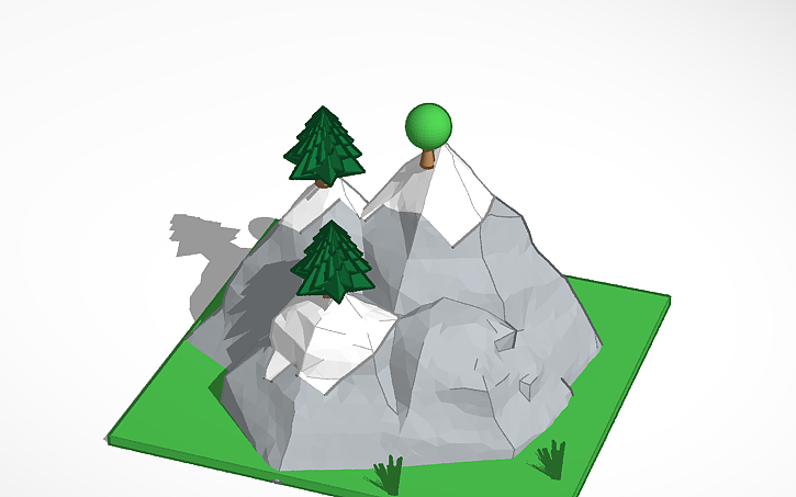 3D design Mountain - Tinkercad