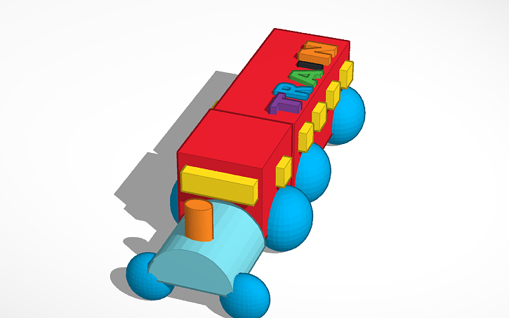 3D design train - Tinkercad