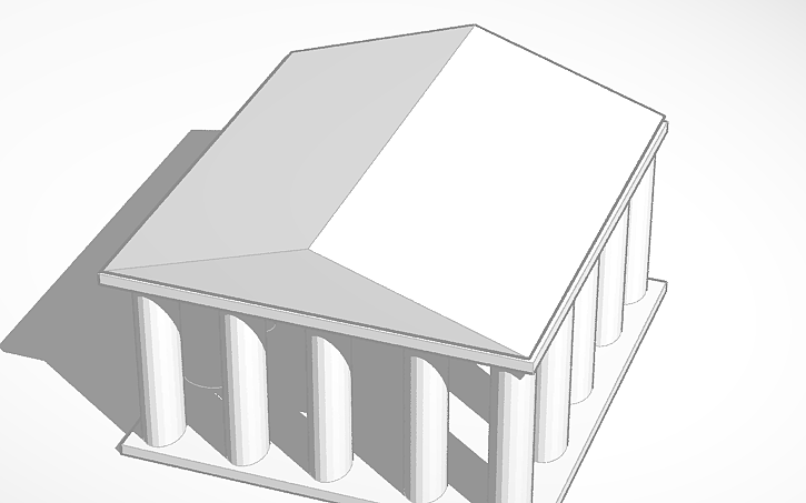 3D design Athens Parthenon | Tinkercad