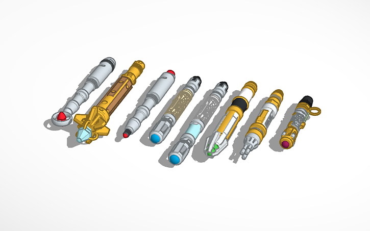 3D design Doctor's Sonic Screwdrivers | Tinkercad
