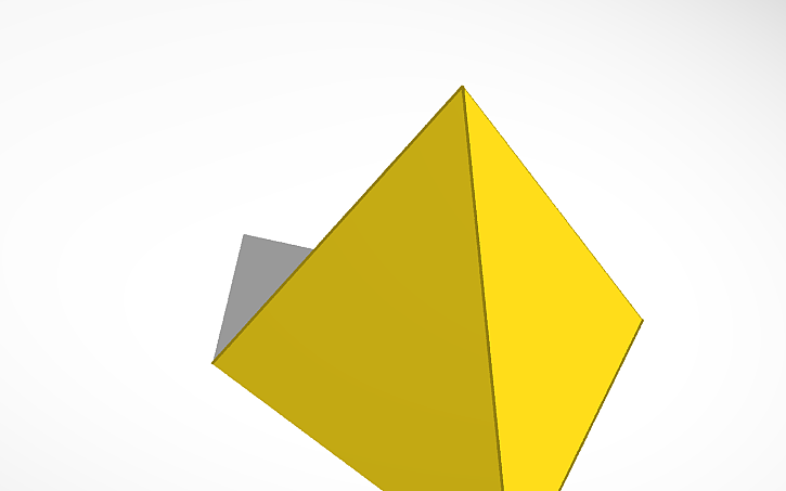 3D design Triangular Pyramid - Tinkercad
