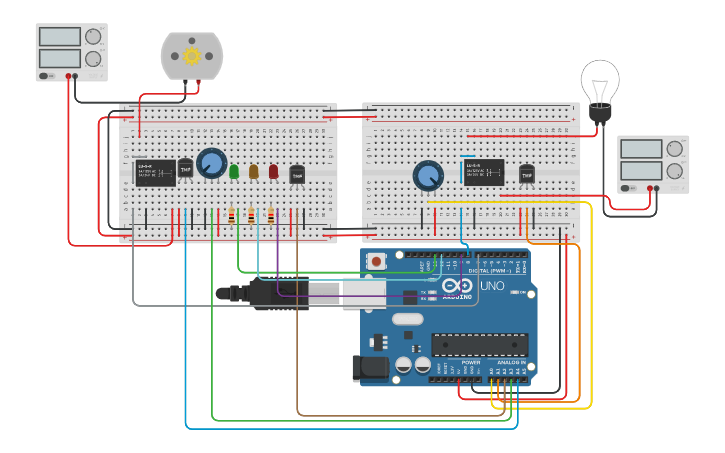 Circuit design Ejercicios de práctica - Tinkercad