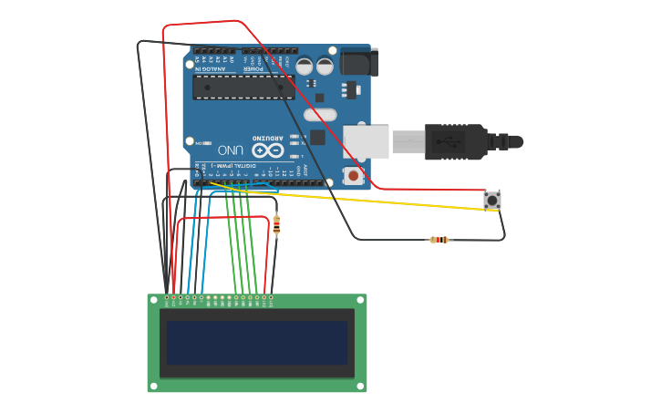 Circuit design Arduino Tally Counter - Tinkercad