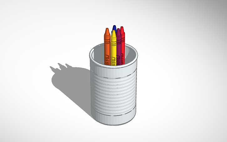 3D design Crayola Crayons - Tinkercad