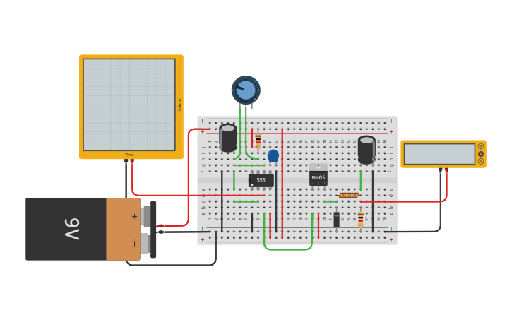 Circuit design Buck Converter - Tinkercad