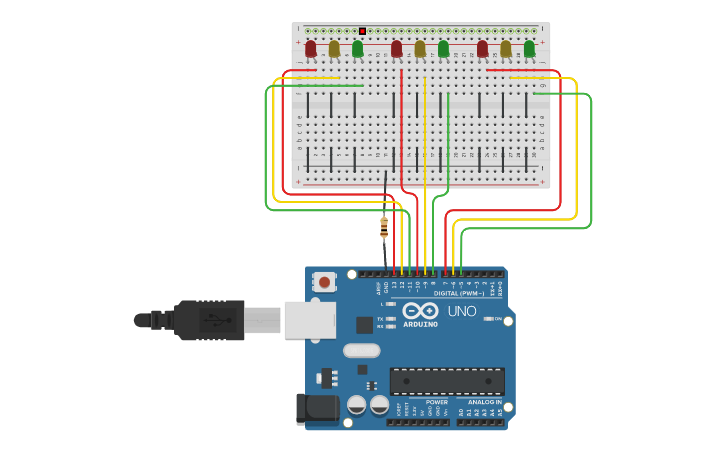 Circuit design MUHAMMAD ZAKI MAULANI XII 9/19 | Tinkercad