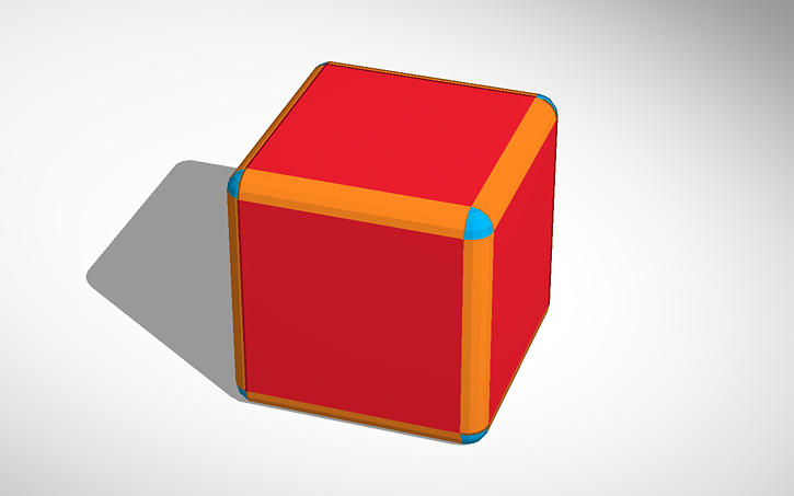3d Design Rounded Cube Tinkercad