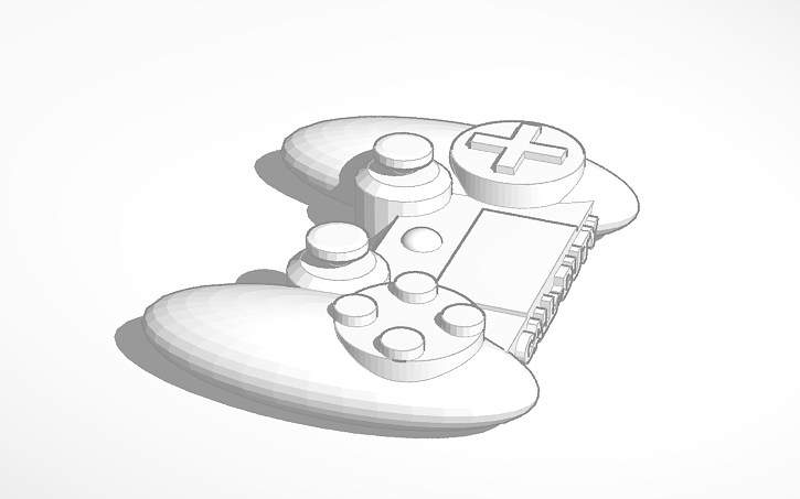 3d Design Game Controller Tinkercad