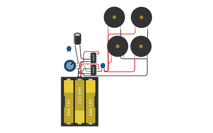 Circuit design Mic Jammer | Tinkercad