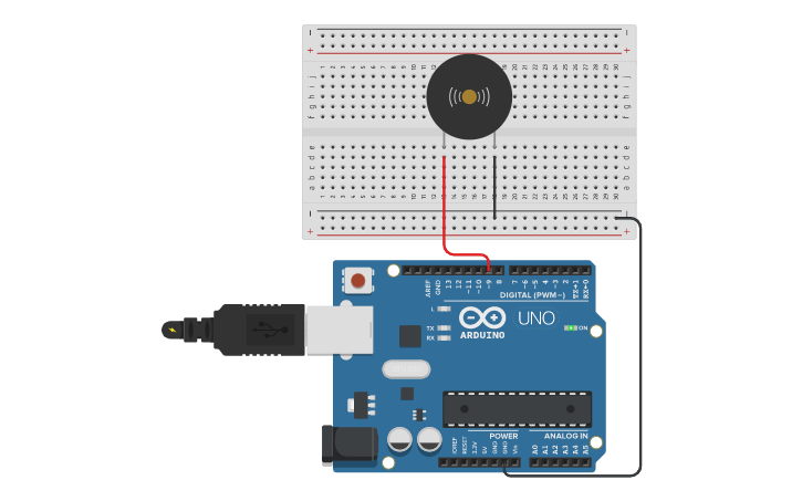 Circuit Design Buzzer Com Arduino Tinkercad