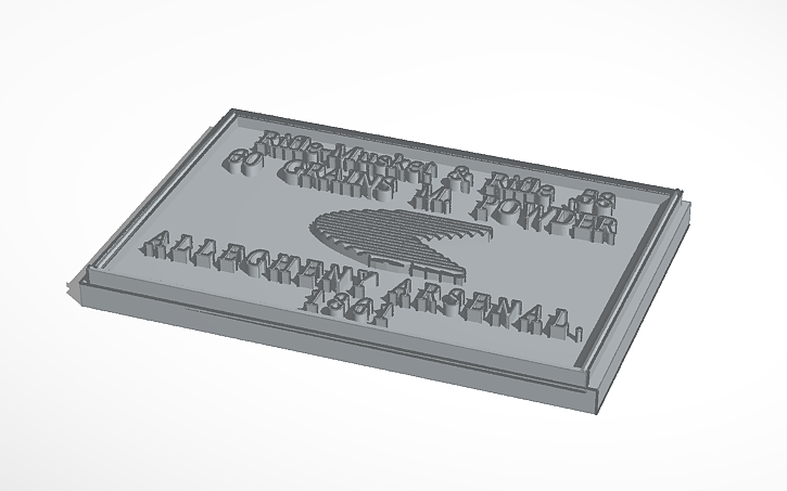 3D design civil war stamp | Tinkercad