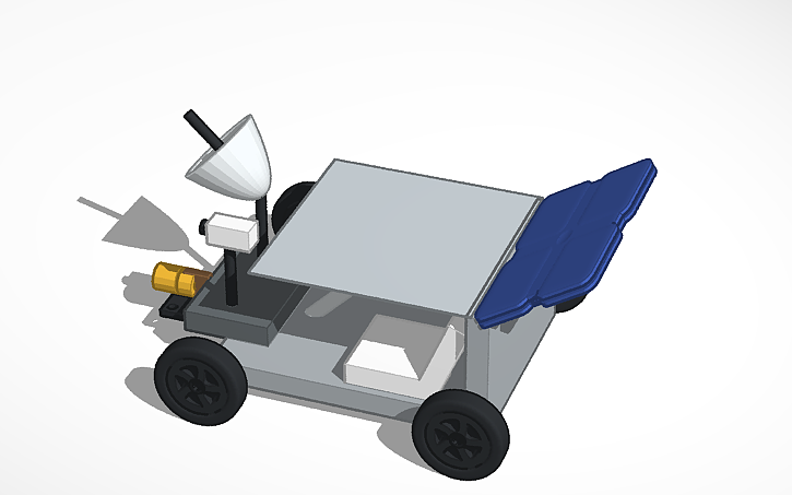 3D design MOON ROVER - Tinkercad