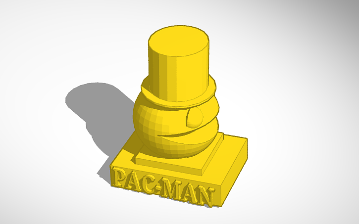 3d Design Baller Pac Man Tinkercad