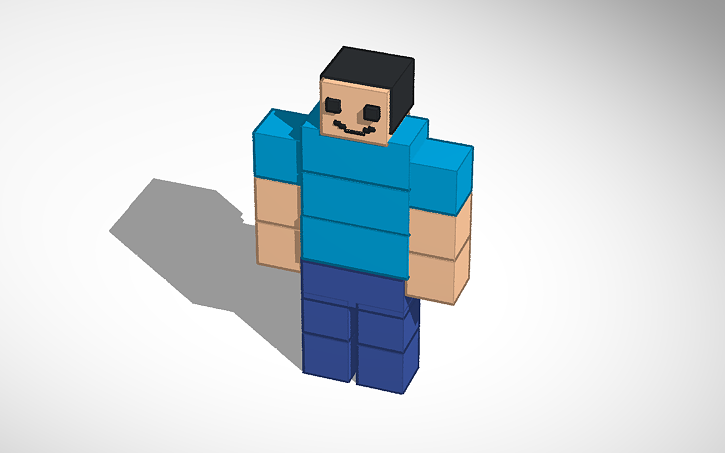 3D design mine craft steve - Tinkercad