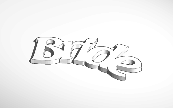 3D design Bride | Tinkercad