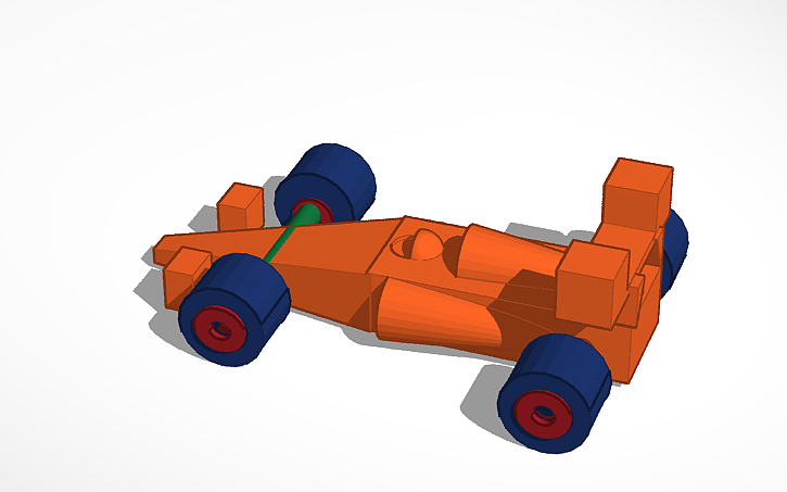 3D design race-car - Tinkercad
