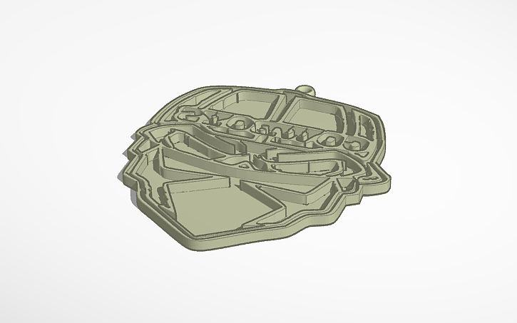 3D design dallas cowboys necklace - Tinkercad