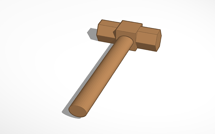 3D design Hammer - Tinkercad